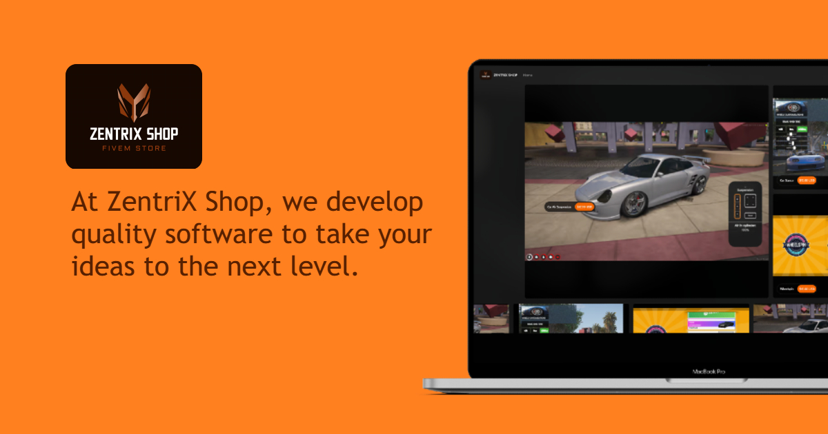 ZentriX Shop - FiveM Scripts